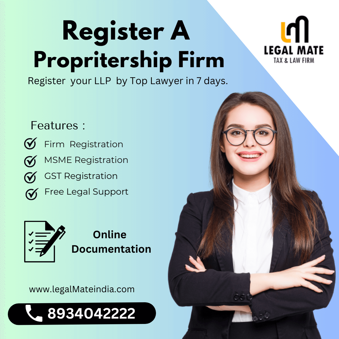 Proprietorship Firm Registration Online | No1 Registration Service