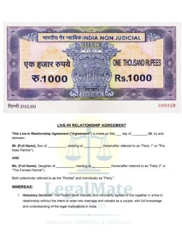 Live In Relationship Agreements in India (Including latest judgment)
